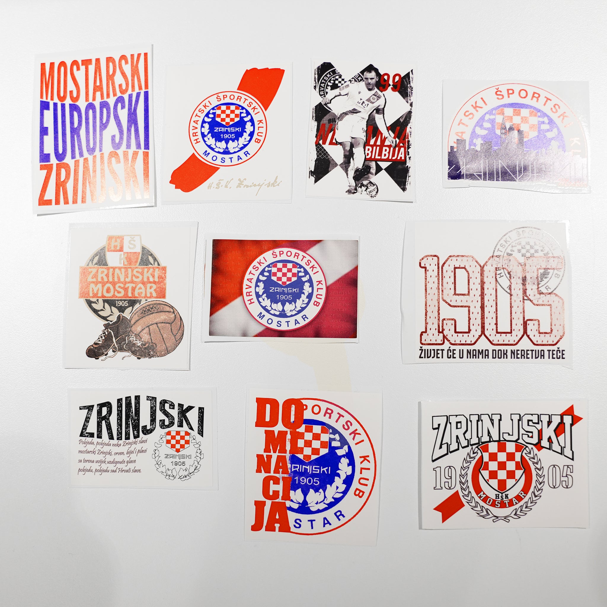 Naljepnice 10 komada – Fan Shop Zrinjski